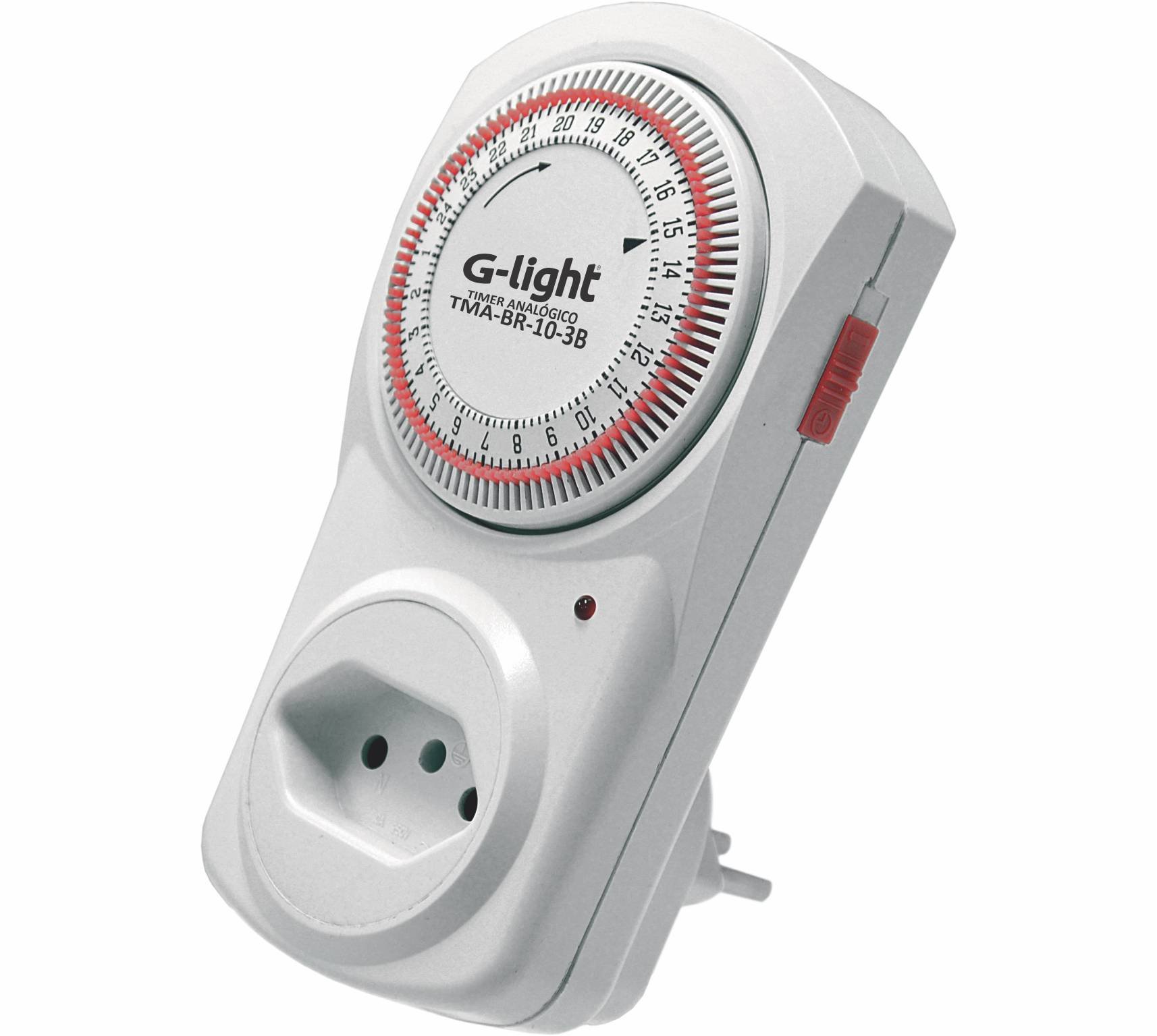 Timer Analogico para Tomada 10A Bivolt - Glight