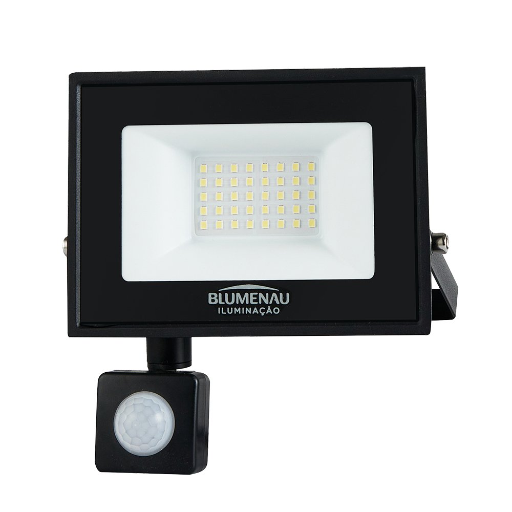 Refletor LED 50W com Sensor de Presença IP65 Alum - Blumenau