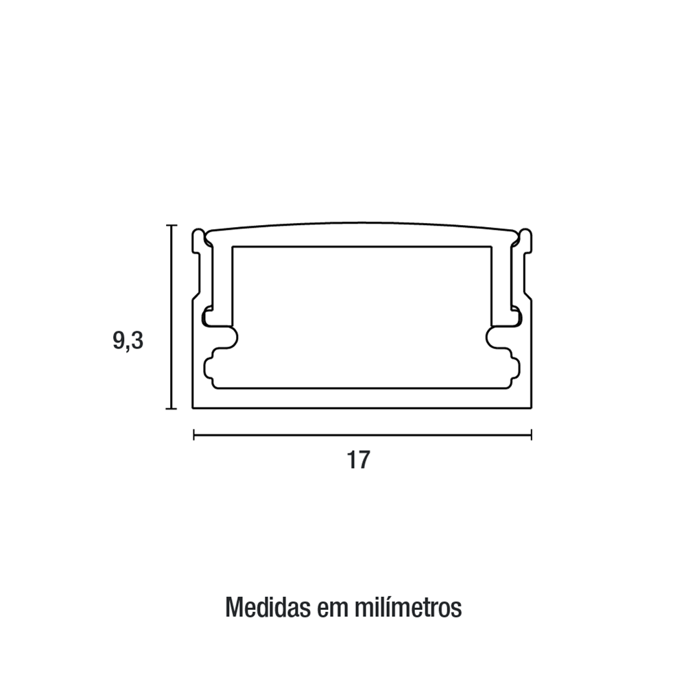 Perfil Aluminio Line Easy Marcenaria 3m 17x9mm - Blumenau