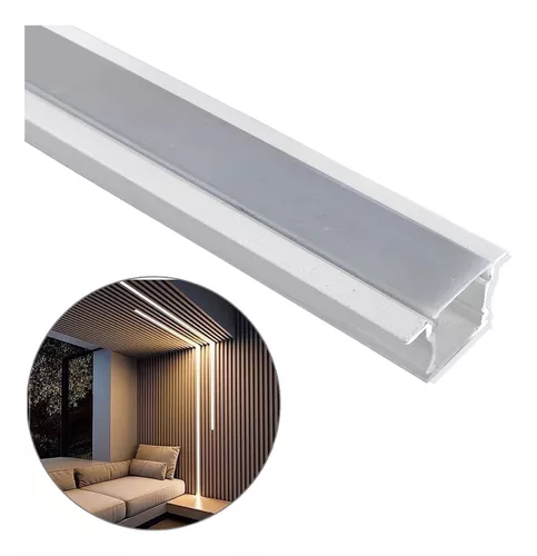Perfil para Fita LED Embutir 25x14,5mm Aluminio - Blumenau
